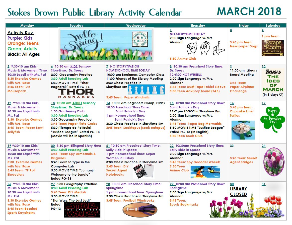 Stokes Brown Public Library: Home Page