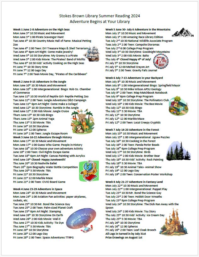 Stokes Brown Public Library: Home Page